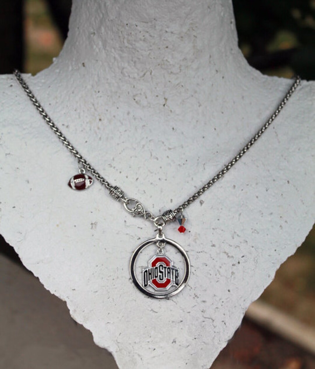 Ohio State University Buckeye Necklace - Etsy