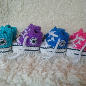 PATTERN ONLY Crochet Baby Converse Pattern - Etsy