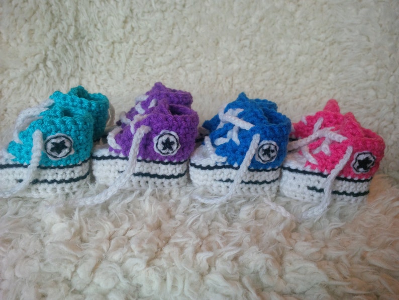 PATTERN ONLY Crochet Baby Converse Pattern - Etsy Canada