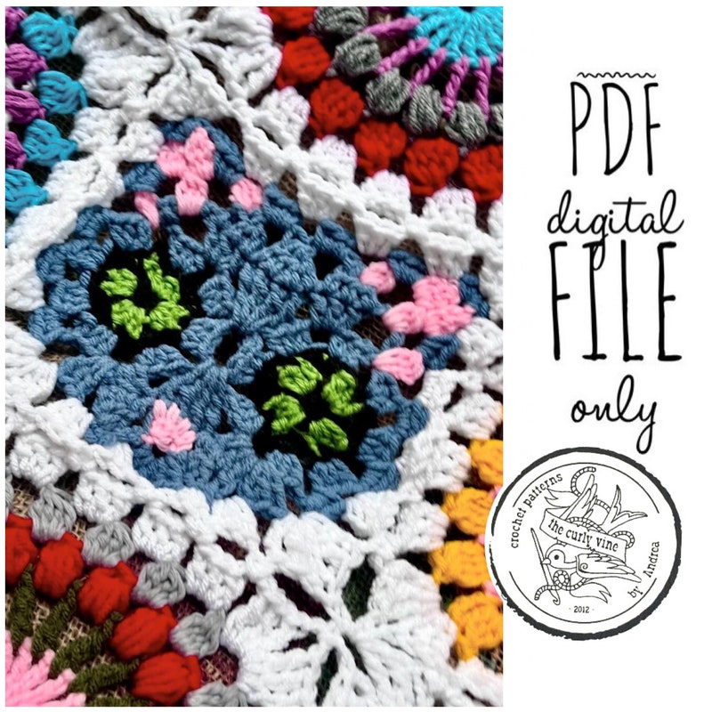 Crochet Cat Granny Square Pattern - Etsy