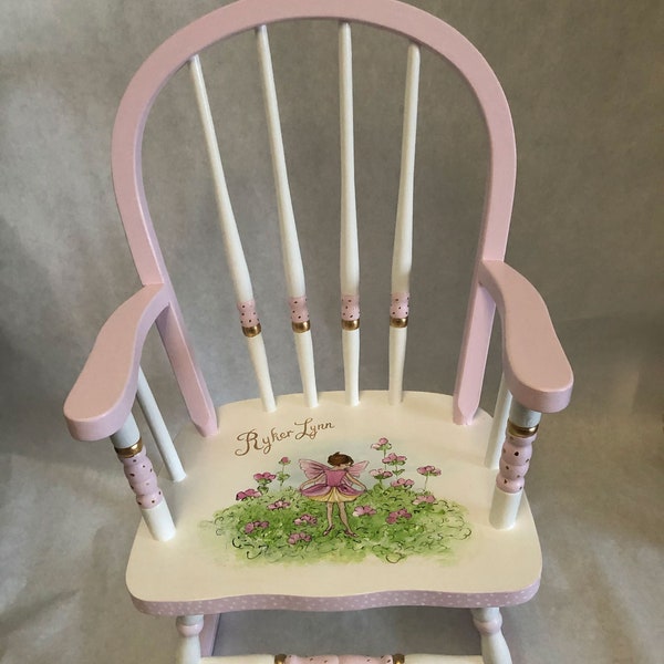 Painted Rocking Chair - Etsy