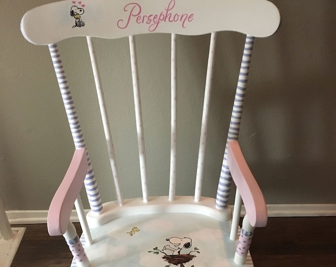 Hand Painted Kids Rocking Chair, Children's Rocking Chairs, New Baby ...