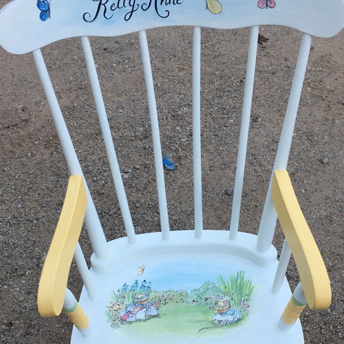 Cottage Rocker Hand Painted Child's Rocking Chair New - Etsy