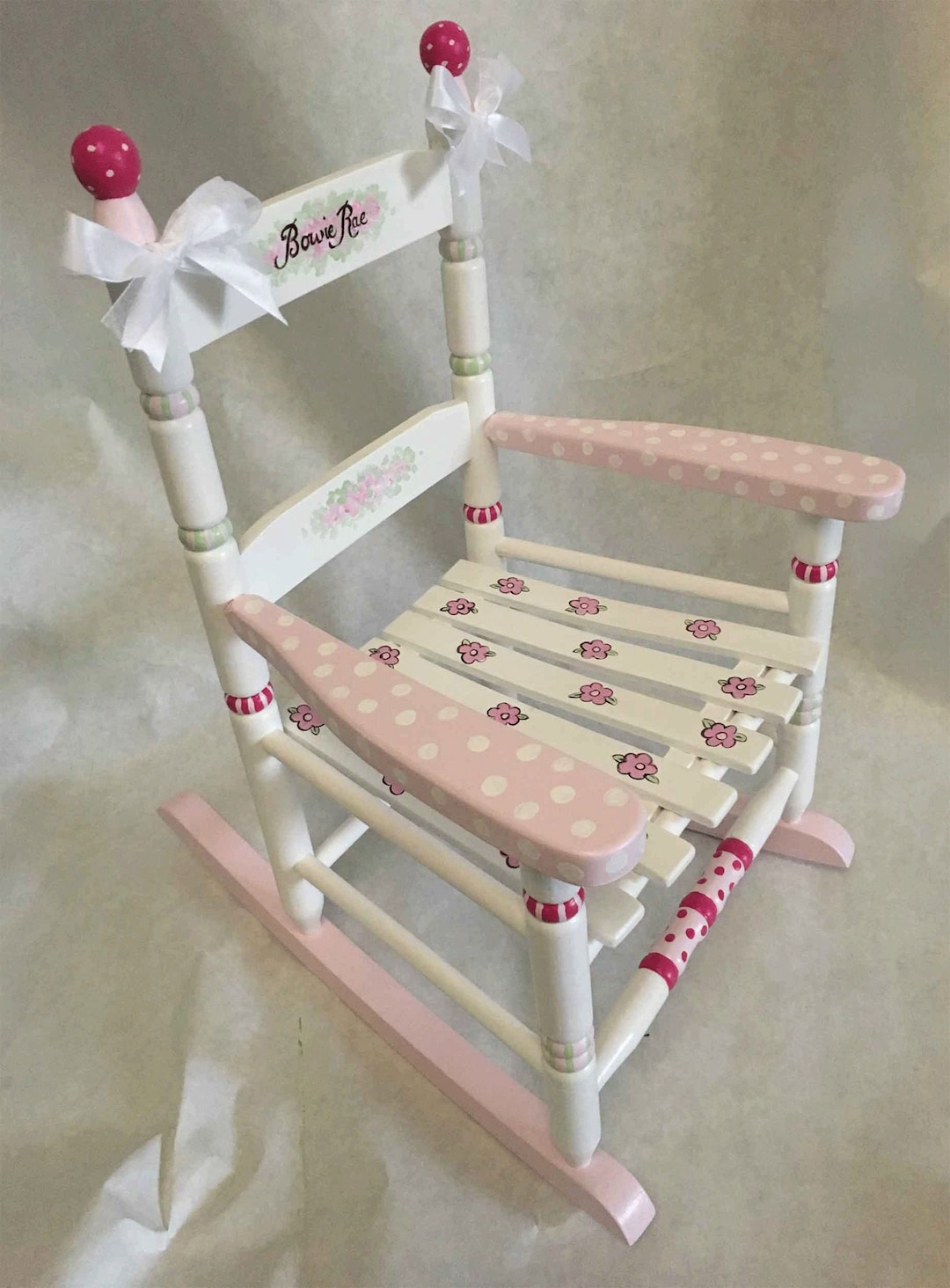 Cottage Rocker, Child's Rocking Chair, Hand Painted Rocking Chair, Kids ...