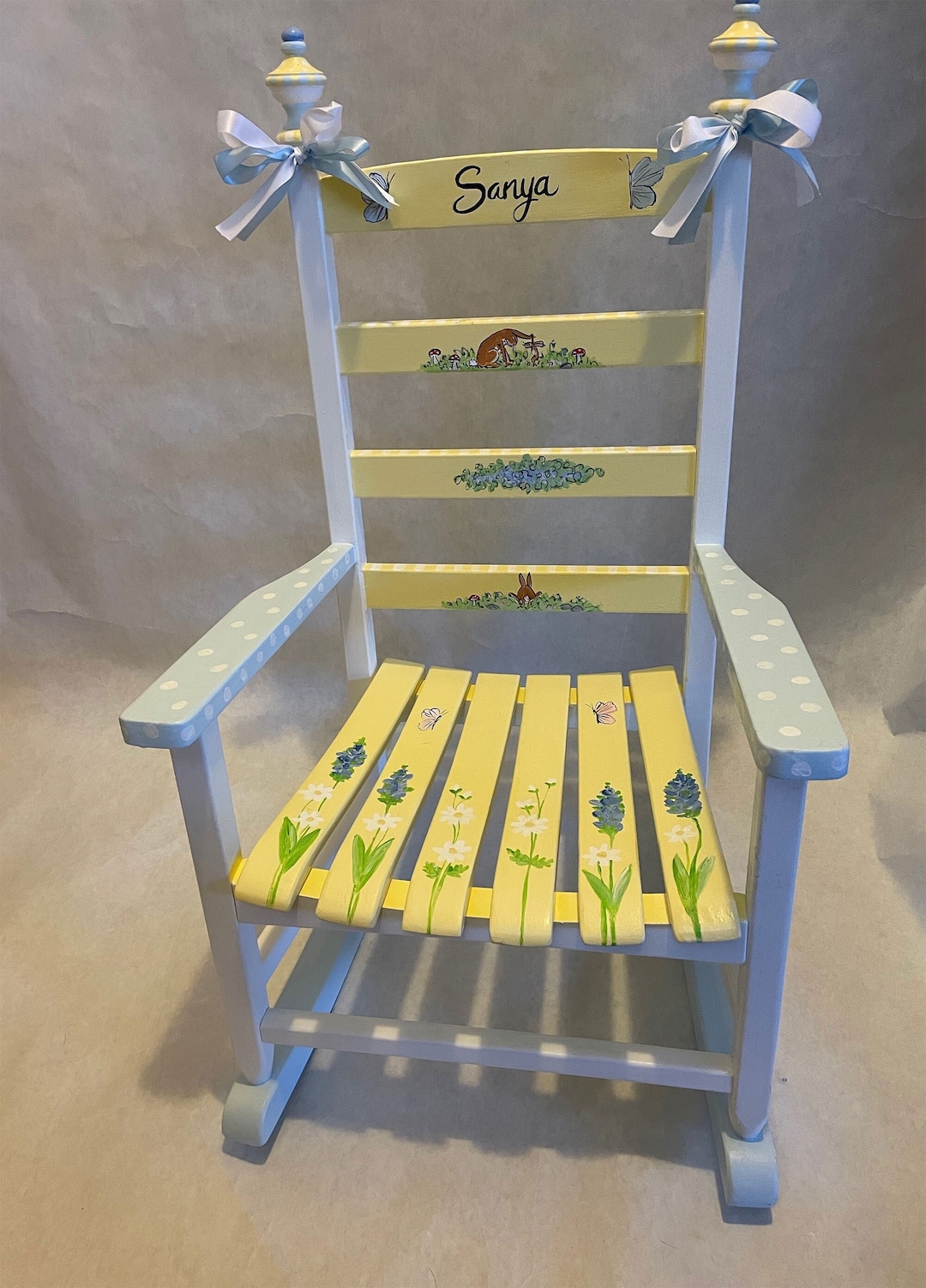 Hand Painted Rocking Chairs, Kids Rocking Chairs, New Baby Gift ...