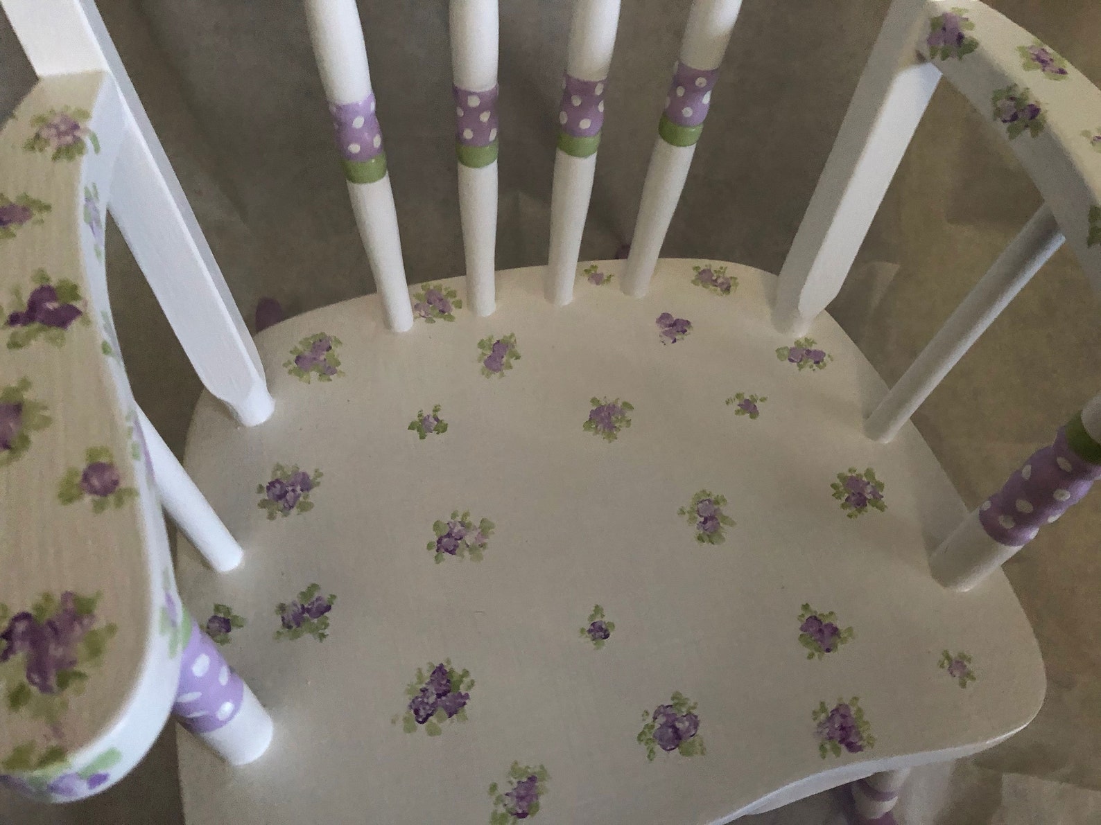 Bow Back Child's Rocking Chair Shabby Chic Rocker Hand - Etsy