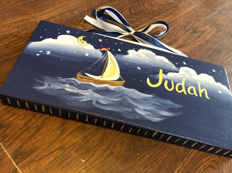 Ship Name Sign Kids Name Signs Kids Door Sign - Etsy