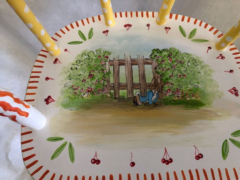 Storybook Youth Chair, Hand Painted Kids Furniture, Painted High Chairs ...