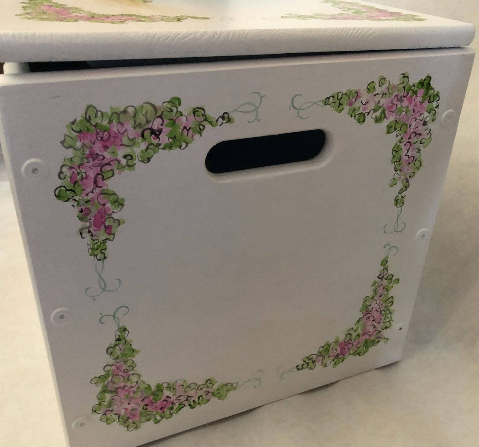 Toy Box, Hand Painted Toy Box, Kids Painted Toy Chest, Peter Rabbit Toy ...