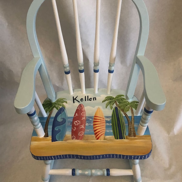 Painted Rocking Chair - Etsy