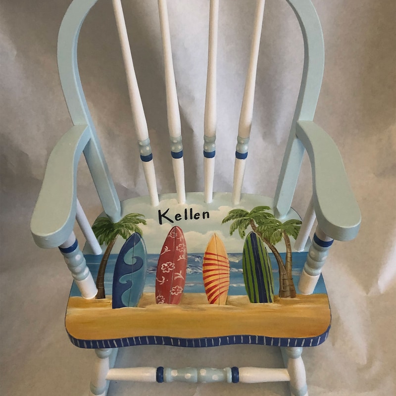 Painted Rocking Chair - Etsy