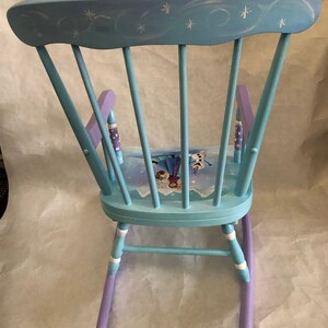 Hand Painted Rocking Chair, Hand Painted Kids Rocker, Child's Rocking ...