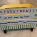 Babar Book Crate, Toy Box Crate, Hand Painted Book and Toy Box Storage ...