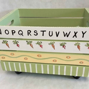 Peter Rabbit Toy Box Crate, Book Box Crate, Book Storage, Kids Book Box ...
