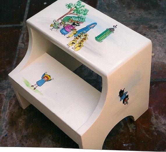 Madeline Step Stool Hand Painted Child's Step Stool | Etsy