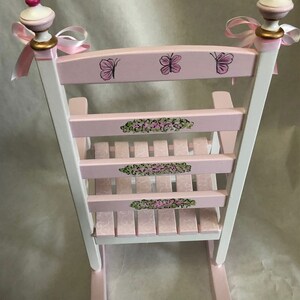 Girls Painted Rocking Chairs, Kids Hand Painted Rocking Chairs, New ...