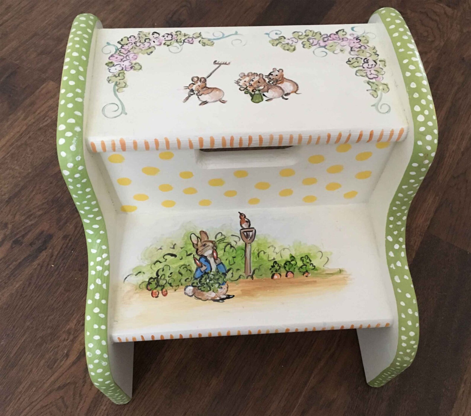 Hand Painted Step Stool Child's Painted Step Stool | Etsy