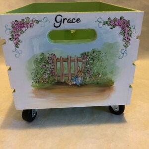Peter Rabbit Toy Box Crate, Book Box Crate, Book Storage, Kids Book Box ...