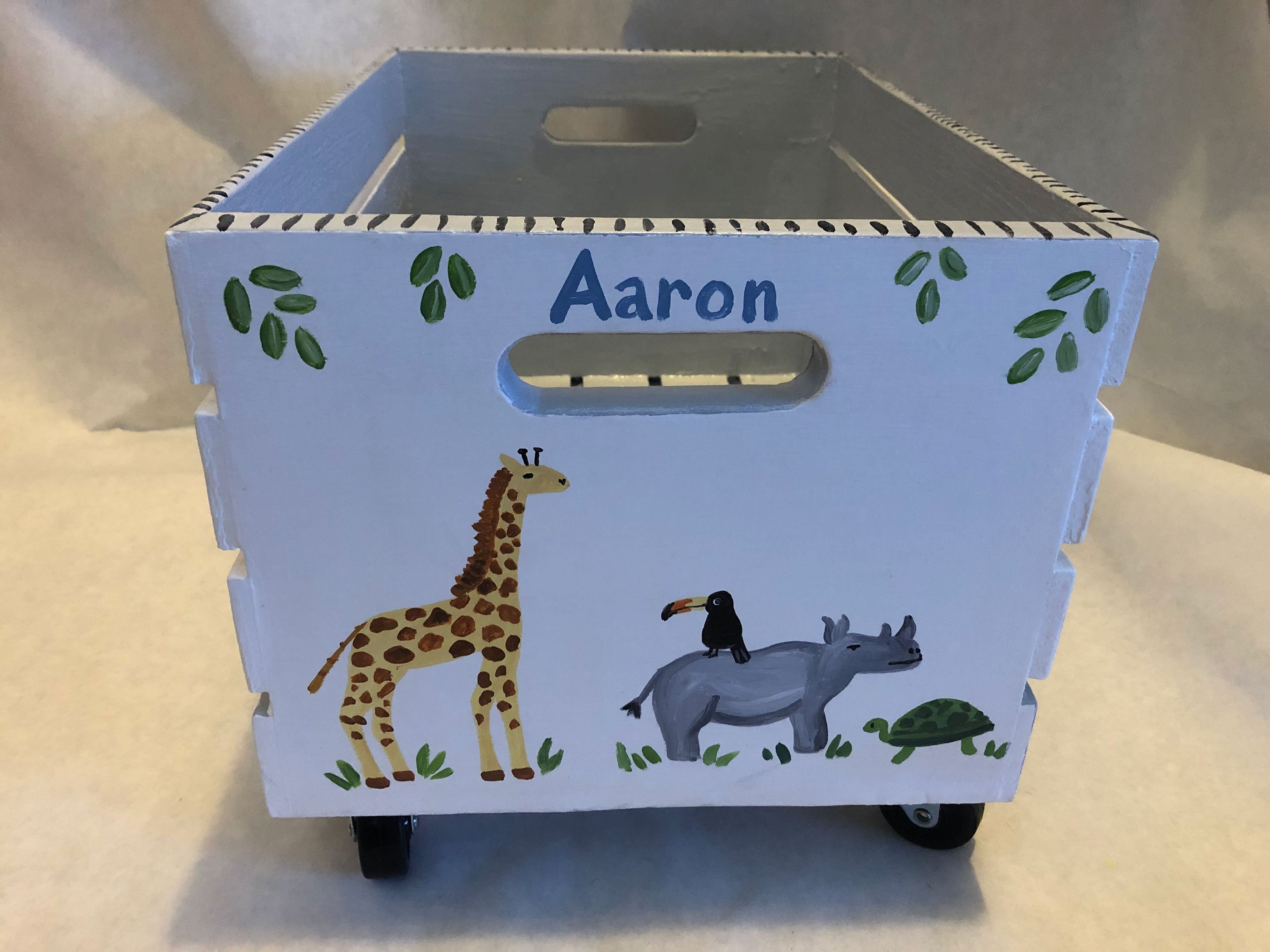 Safari Book Box Crate, Toy Box Crate, Safari Book Crate - Etsy