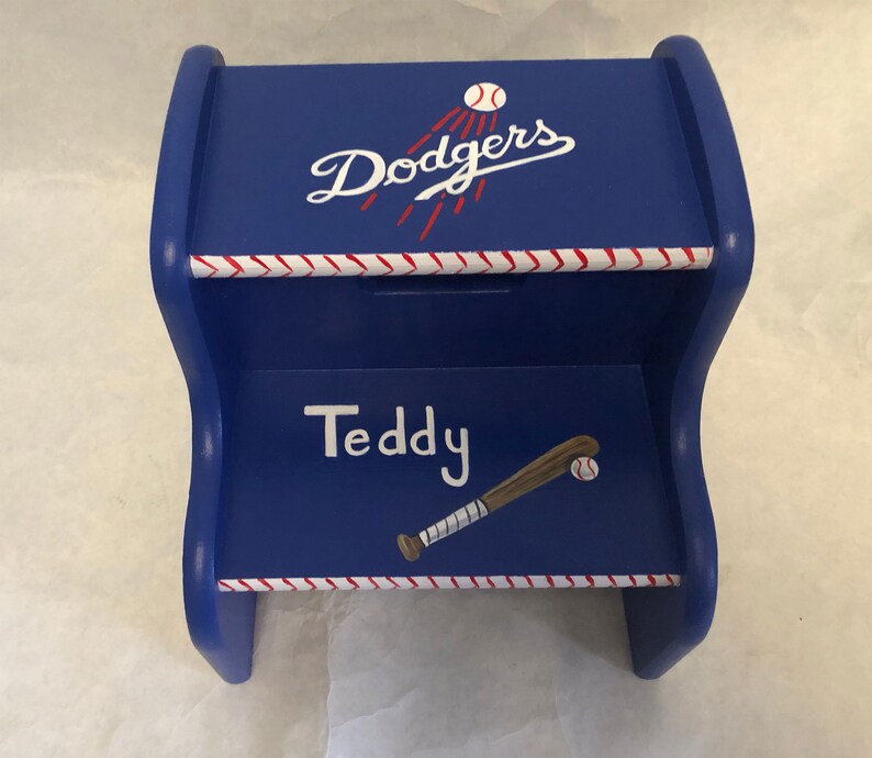 Child's Step Stool, Baseball Step Stool, Yankees Step Stool, Hand ...