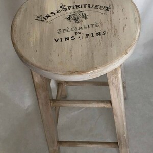 Bar Stools Shabby Chic Bar Stools Hand Painted Bar Stool | Etsy