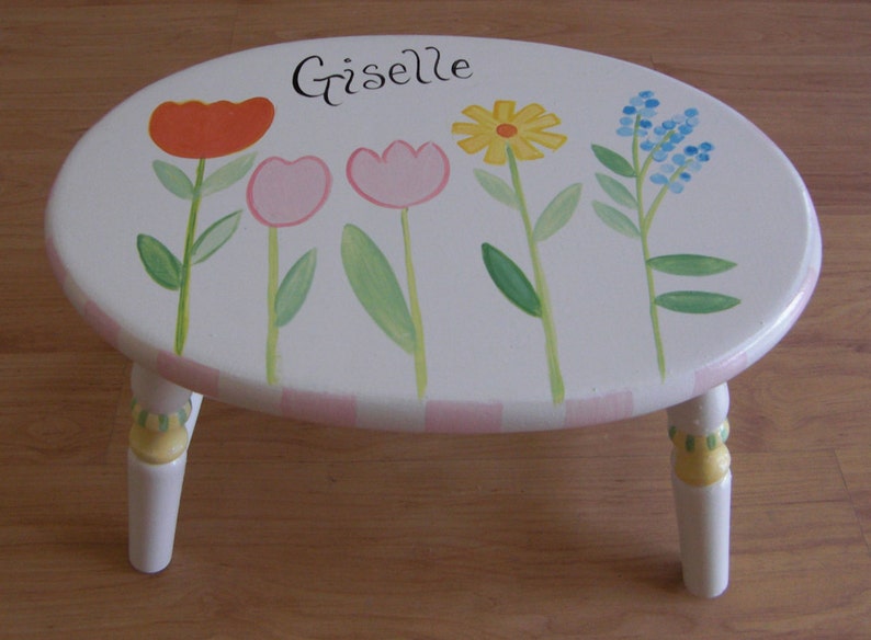 Hand Painted Step Stool Child's Step Stool Step Stools - Etsy