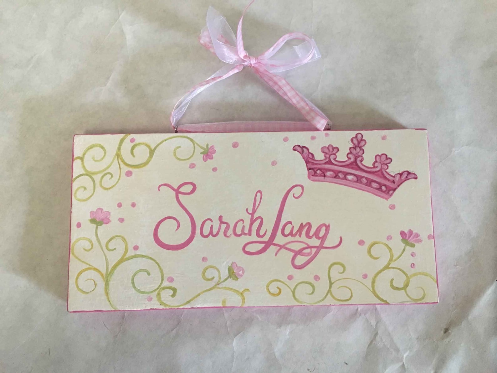 Princess Name Sign Girls Name Sign Hand Painted Name Sign | Etsy