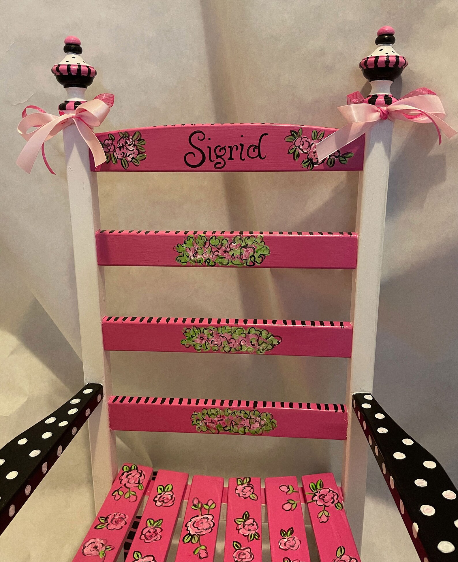 Hand Painted Kids Rocking Chair Child's Rocking Chair - Etsy