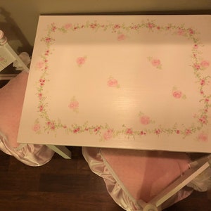 Custom Princess Table Set, Hand Painted Children's Furniture, Child's ...
