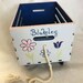 Toy Box Crate, Girls Book Box Crate, Pull Toy Crate Box, Hand Painted ...