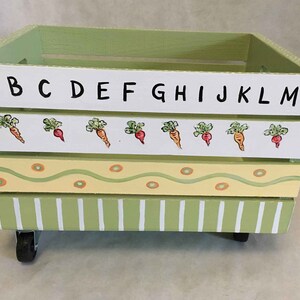 Peter Rabbit Toy Box Crate, Book Box Crate, Book Storage, Kids Book Box ...