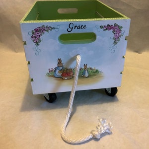 Peter Rabbit Toy Box Crate, Book Box Crate, Book Storage, Kids Book Box ...