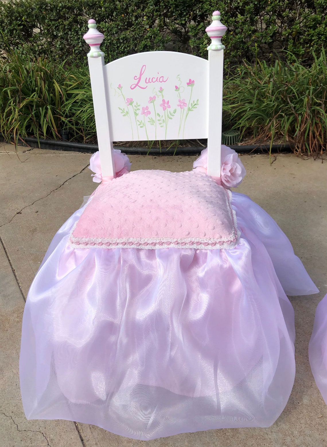 Custom Round Princess Table & Chair Set Hand Painted - Etsy