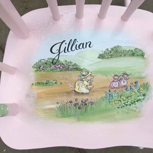 Bow Back Rocking Chair, Child's Rocker, Hand Painted Rocking Chair ...