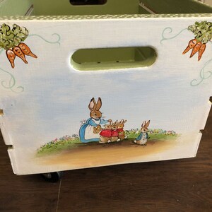 Peter Rabbit Toy Box Crate, Book Box Crate, Book Storage, Kids Book Box ...