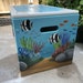Fish Toy Box, Hand Painted Storage Chest, Children's Painted Furniture ...