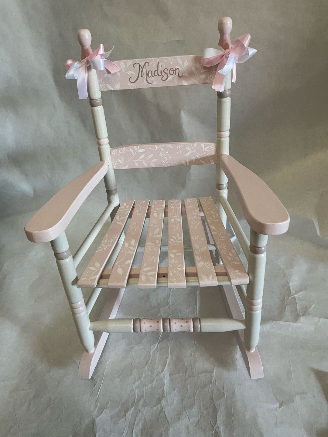 Hand Painted Rocking Chair, Painted Kids Furniture, Child's Rocker, New ...