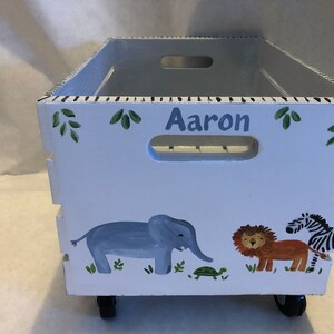 Safari Book Box Crate, Toy Box Crate, Safari Book Crate - Etsy