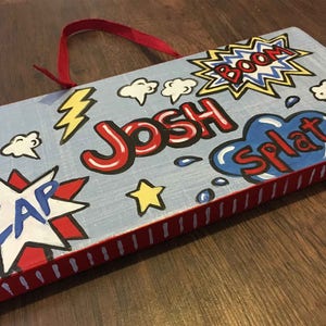 Name Sign, Painted Name Sign, Kids Name Sign, Door Sign, Kids Wall ...