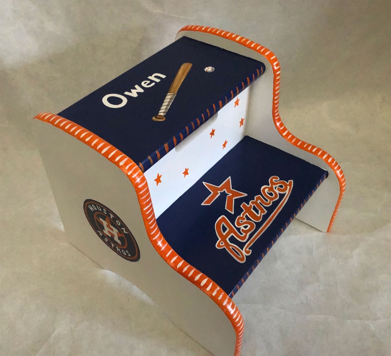 Child's Step Stool, Baseball Step Stool, Yankees Step Stool, Hand ...