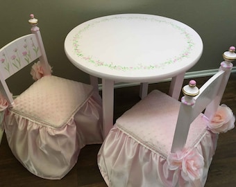Custom Princess Table Set Hand Painted Children's | Etsy