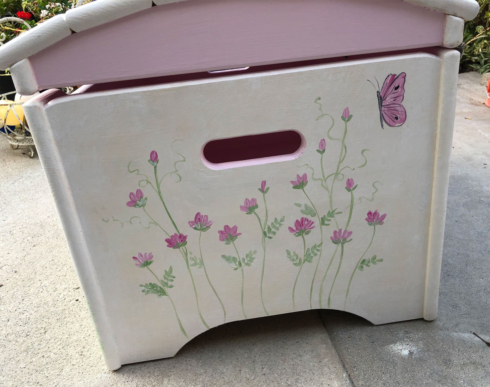 Princess Toy Box, Hand Painted Toy Box, Girls Toy Box, Hand Painted Toy ...