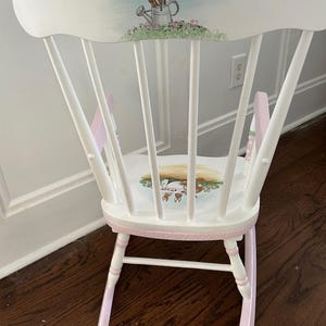 Sailing Ship Rocking Chair, Child's Rocker, Hand Painted Rocking Chair ...