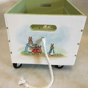 Peter Rabbit Toy Box Crate, Book Box Crate, Book Storage, Kids Book Box ...