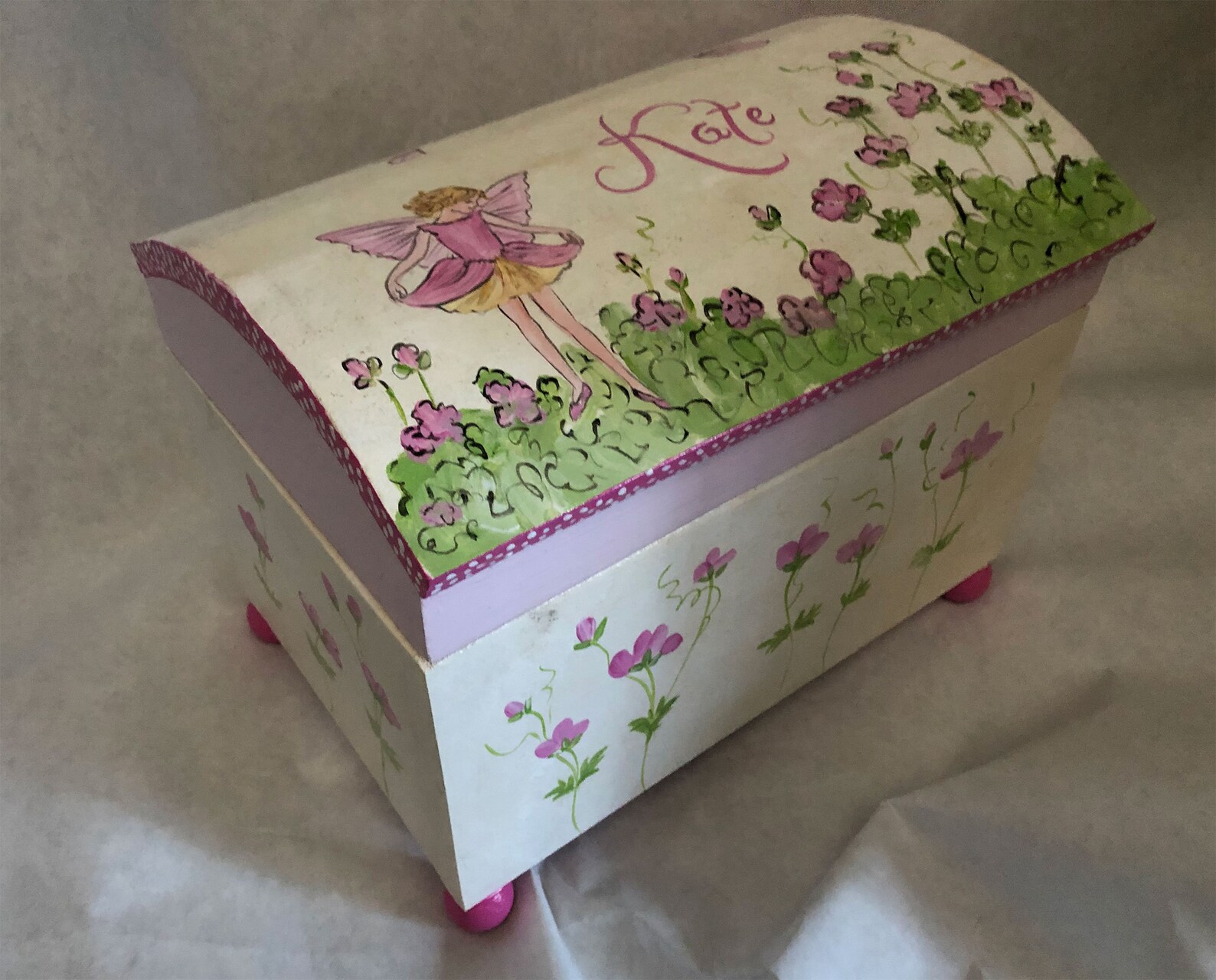 Memory box hand painted treasure box fairy treasure box new | Etsy