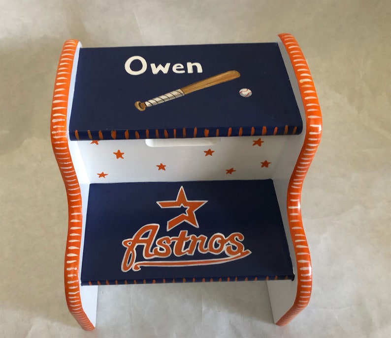 Child's Step Stool, Baseball Step Stool, Yankees Step Stool, Hand ...