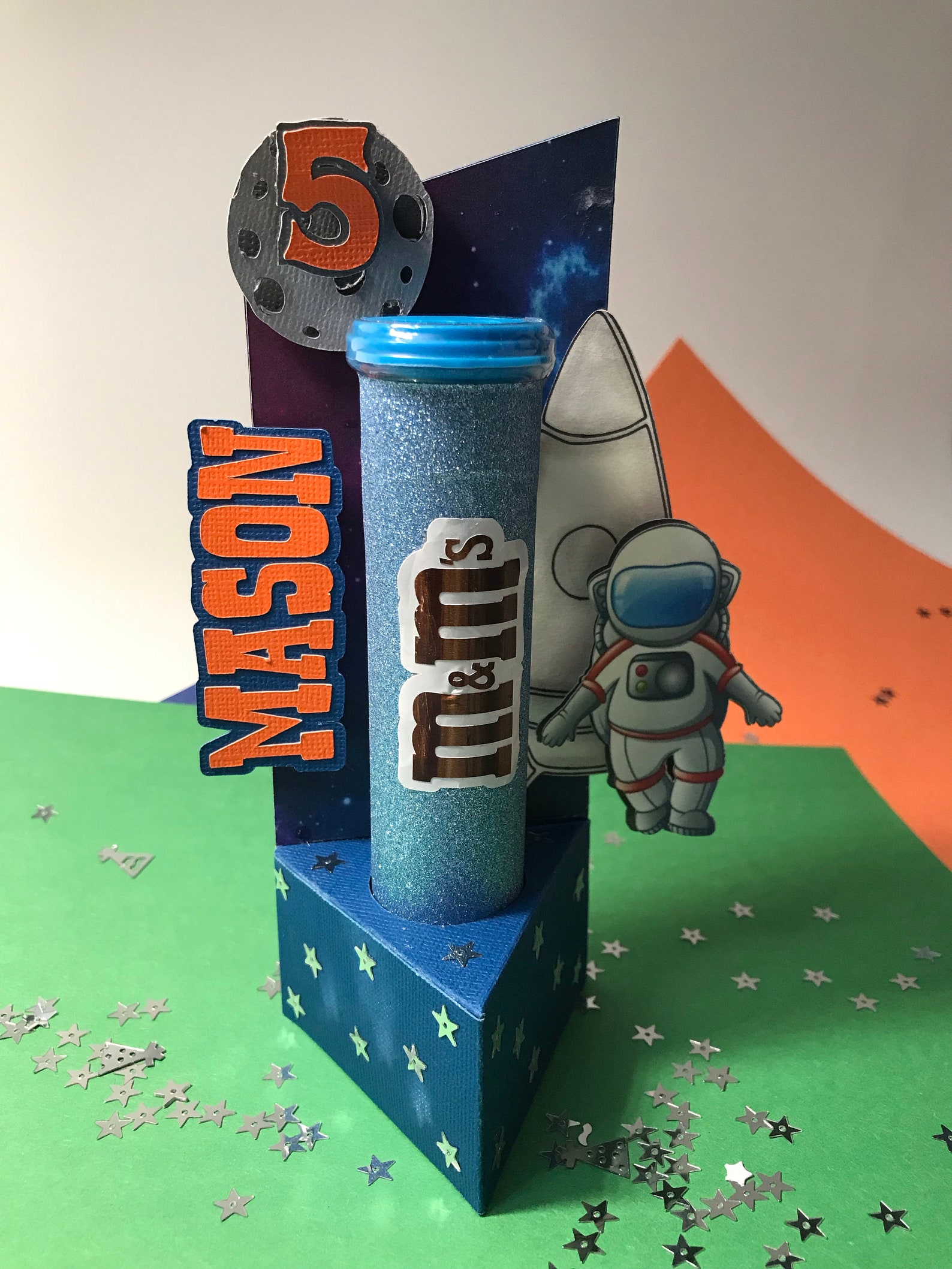 Boy or Girl Astronaut 3D Space Cake Topper Astronaut Wall Art Space ...