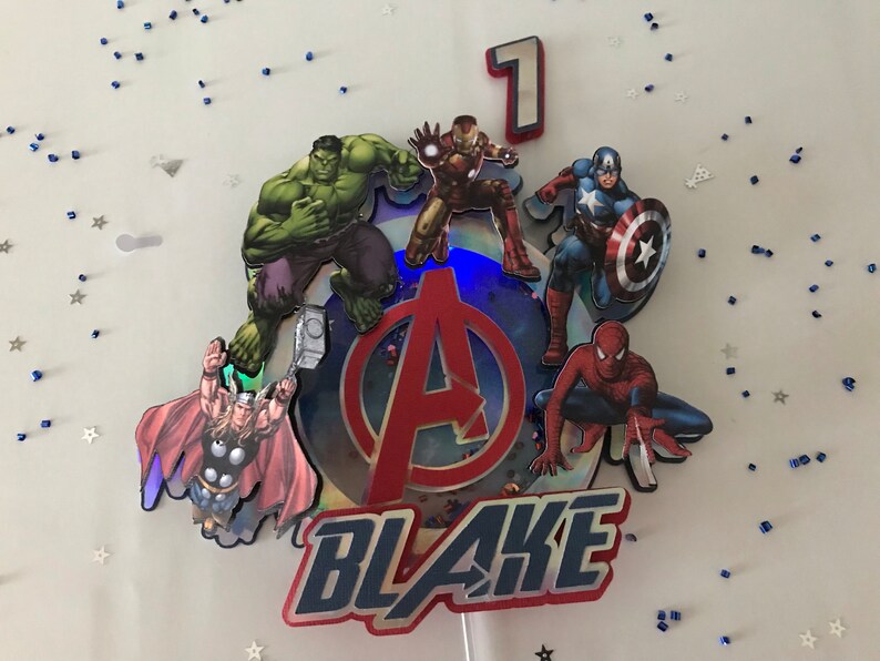 3D Avengers Cake Topper: Personalized Birthday Party Decor - Etsy Canada