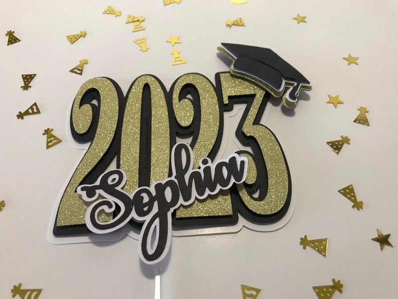 3D Graduation Cake Topper Personalized Graduation Cake Topper - Etsy