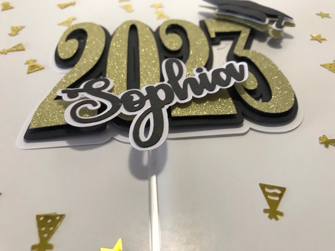 3D Graduation Cake Topper Personalized Graduation Cake Topper - Etsy